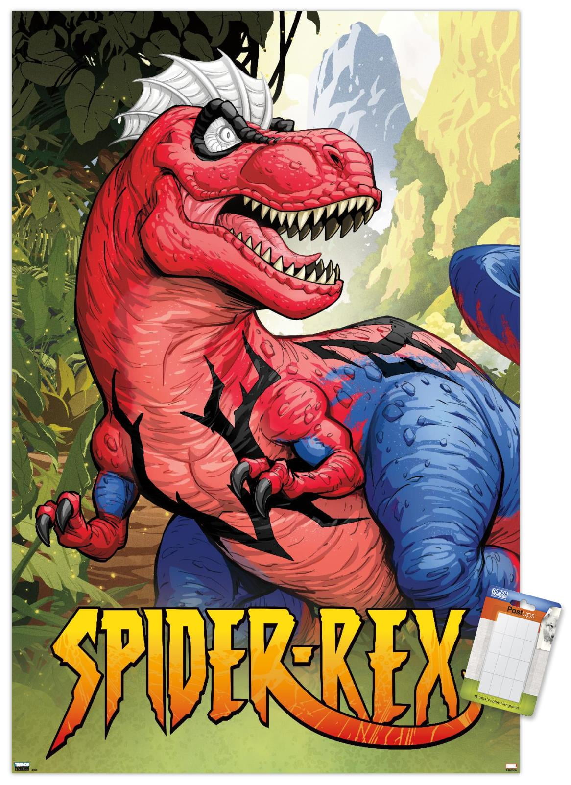 Marvel Spider-Rex - Portrait Wall Poster, 22.375" x 34" - Walmart.com