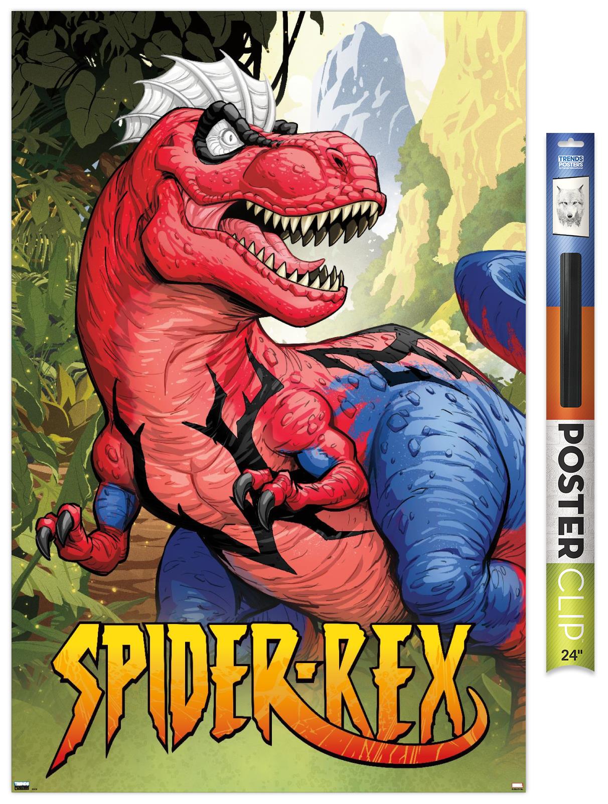 Marvel Spider-Rex - Portrait Wall Poster, 22.375" x 34" - Walmart.com