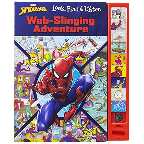 Pre-Owned Marvel Spider-man - Web-Slinging Adventure Sound Book - Look ...