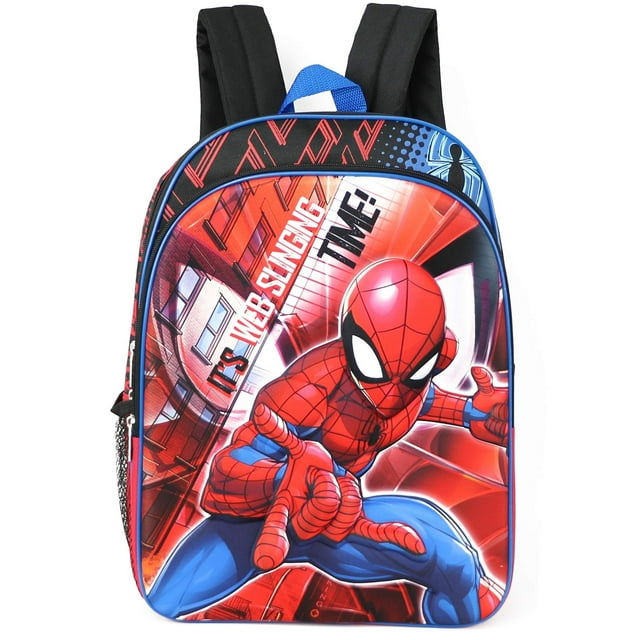 Marvel Spiderman 3D Backpack "it's Web Slinging Time" Large Back ...