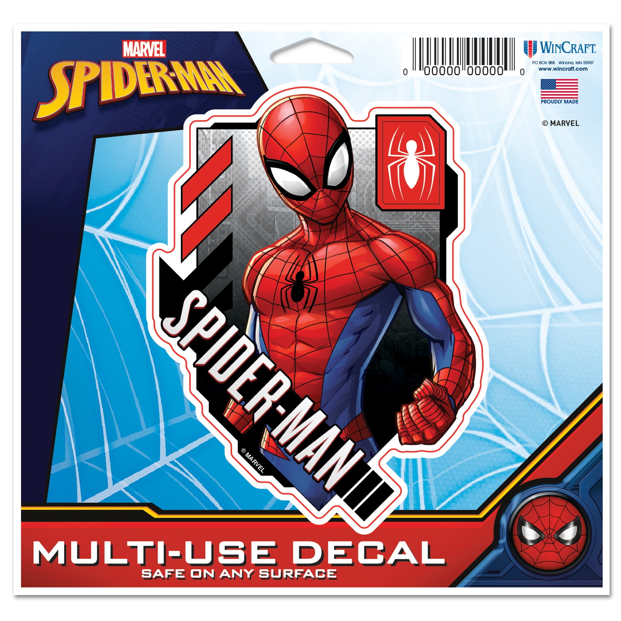 Marvel Spiderman 4.5" x 6" Multi-Use Decal - Walmart.com