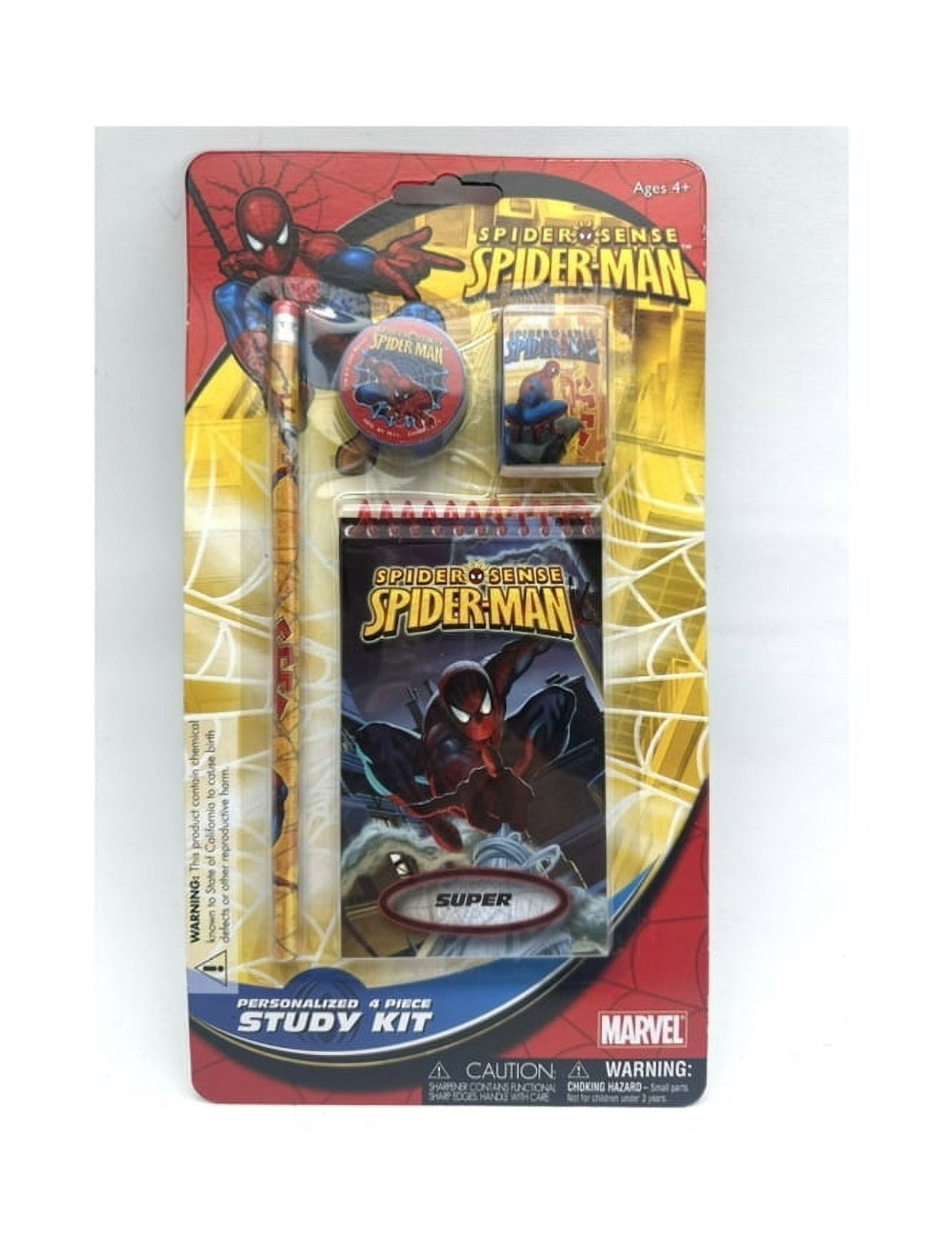Marvel Spiderman 4 pcs Study Kit Stationery Supplies - Walmart.com