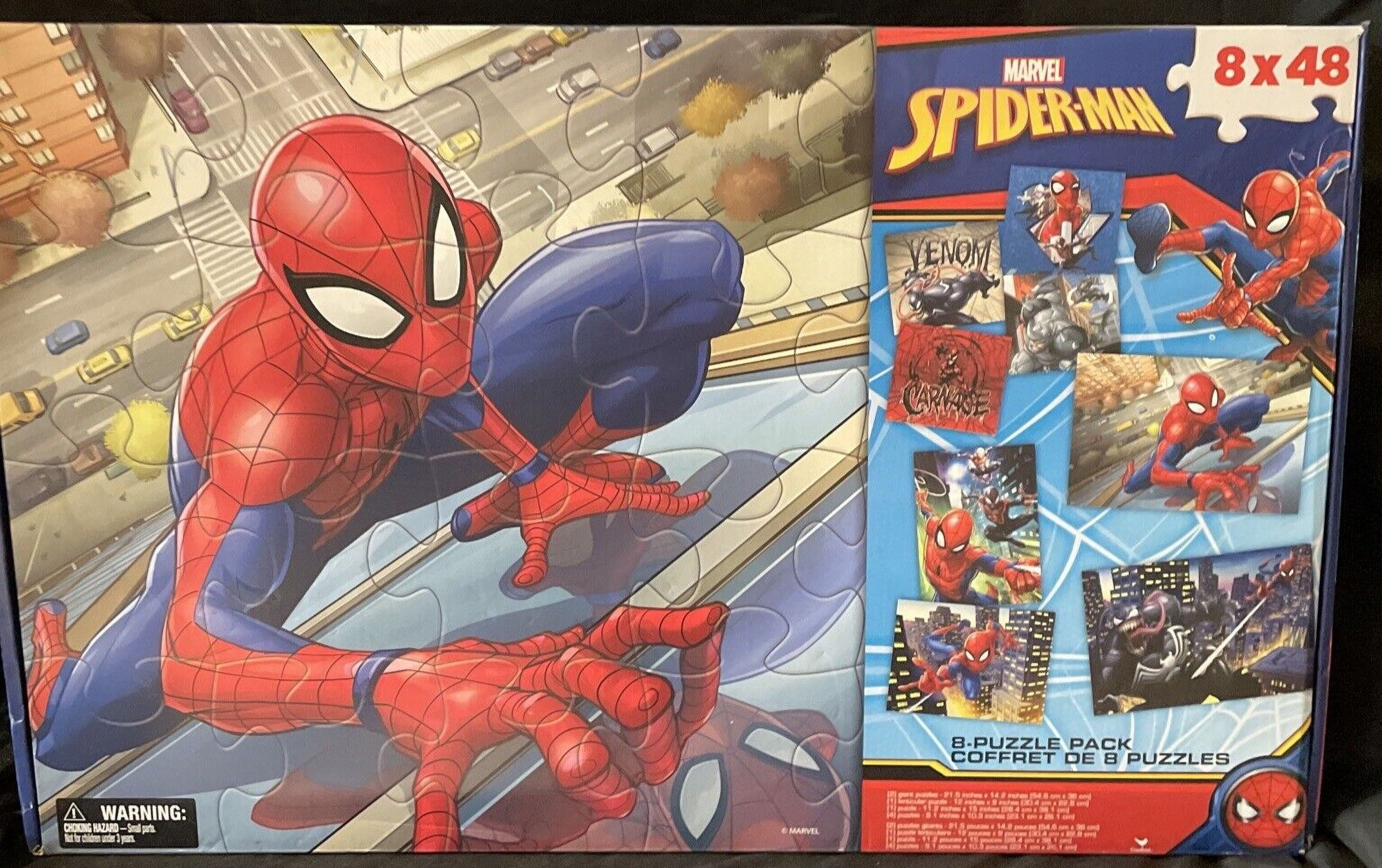 Marvel Spiderman 8 Different 48 Piece Puzzles - Walmart.com