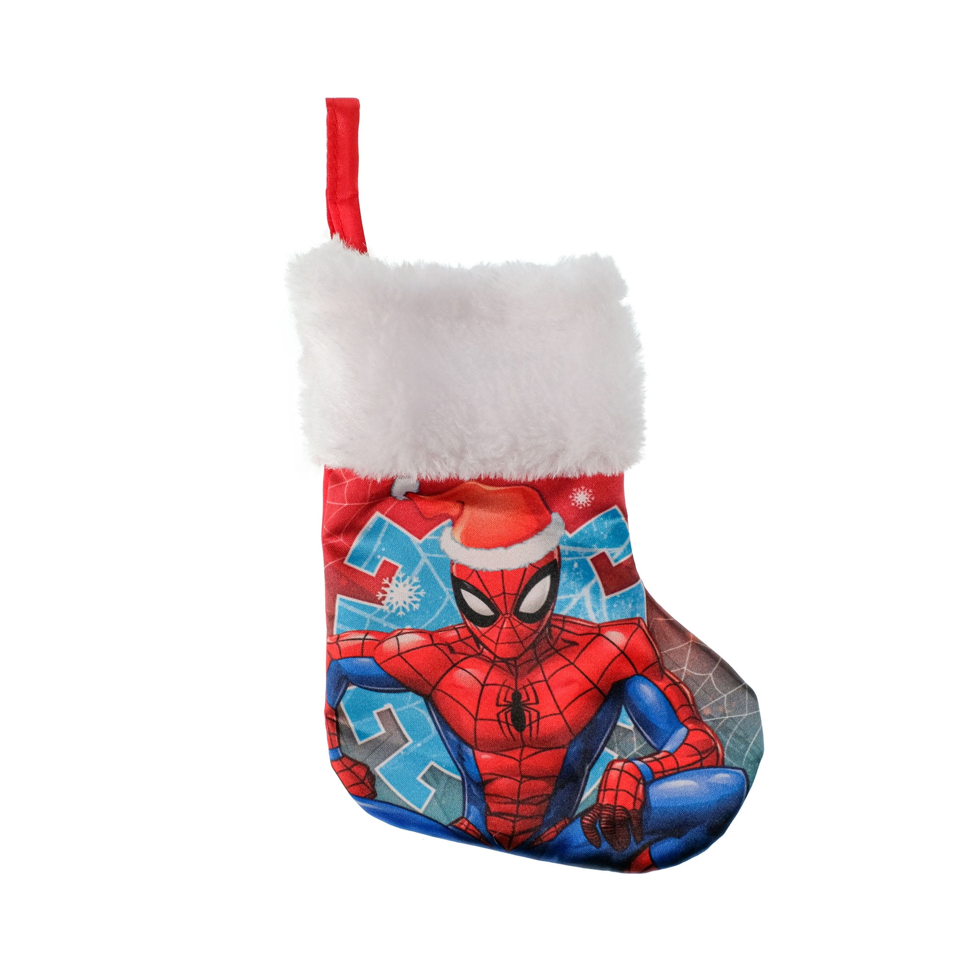 Ruz Marvel Spiderman 8 inch Mini Christmas Stocking, Red Blue Multi ...