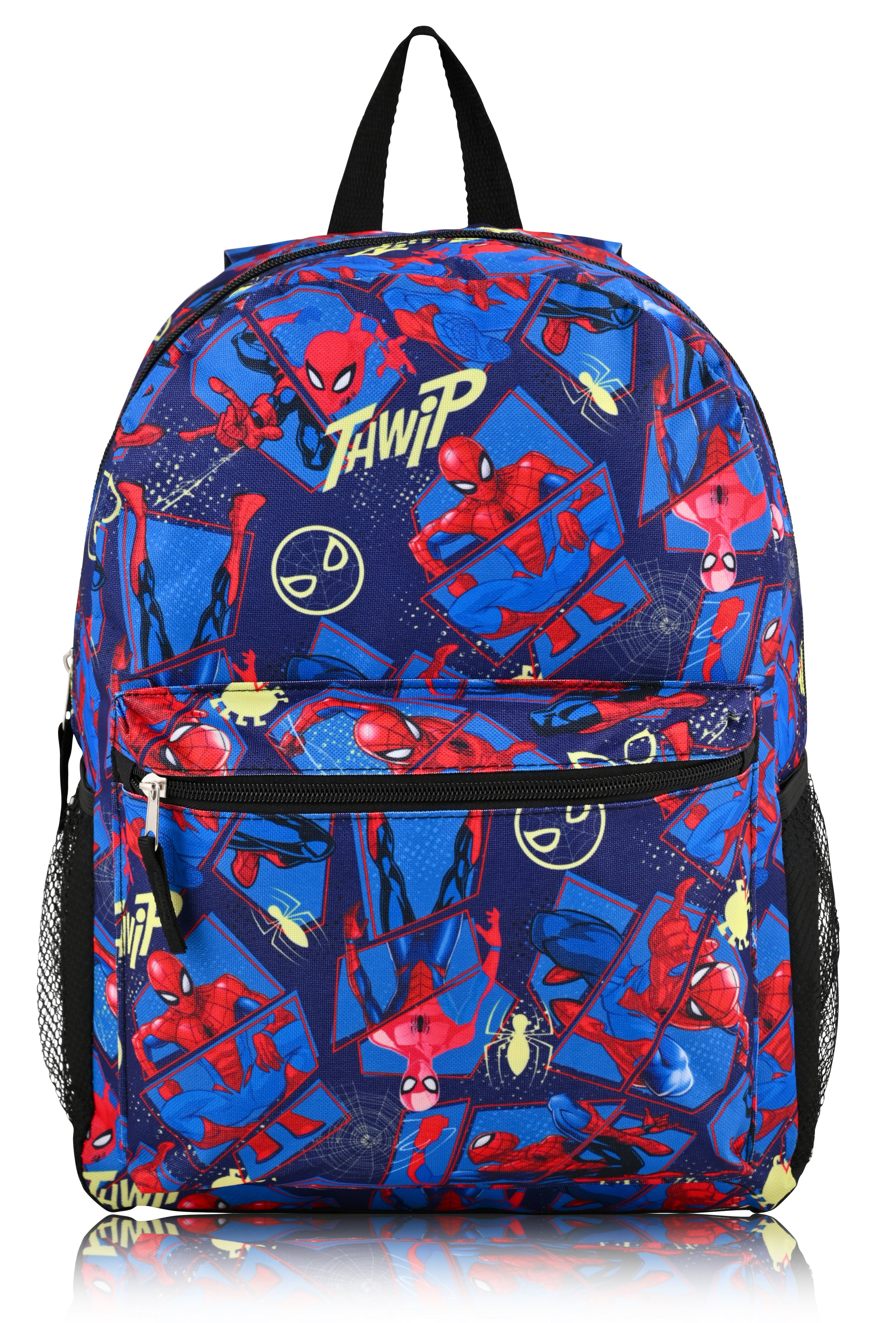 Marvel Spiderman Backpack for School - 16" Small Kids Bookbag Knapsack ...