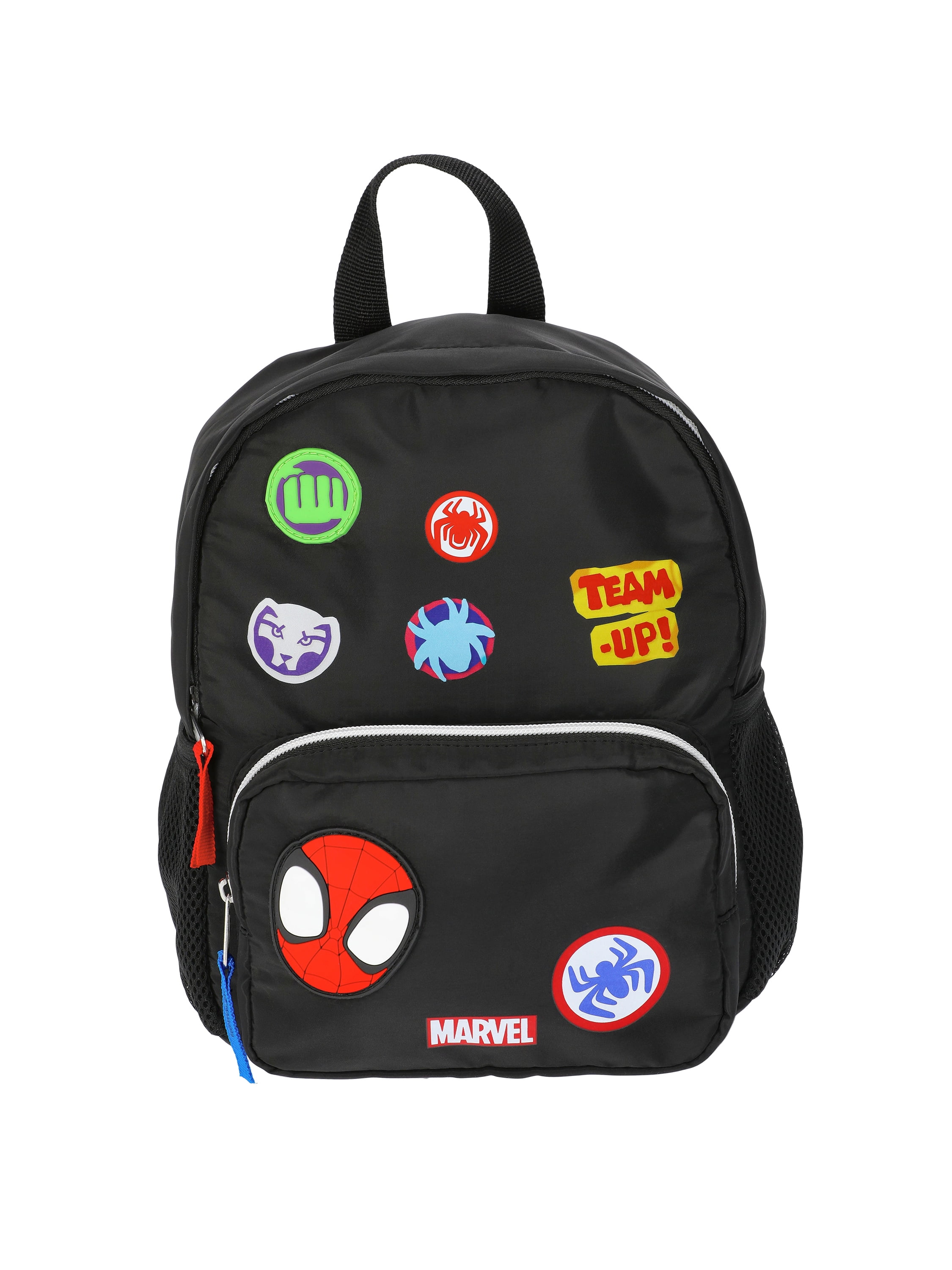 Spider Man Boys Mini Backpack with Patches, Black/Multi - Walmart.com