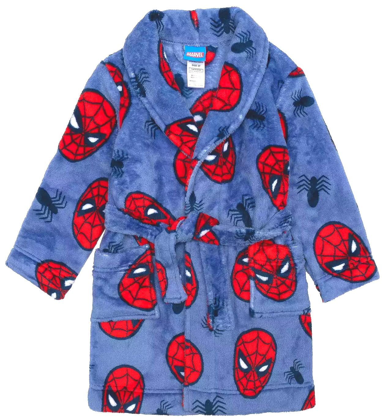 Marvel Spiderman Boys' Bathrobe Robe - Walmart.com