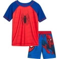 Marvel Spiderman Boys’ Rash Guard Set – Spider-Man Kids’ UPF 50+ Swim ...