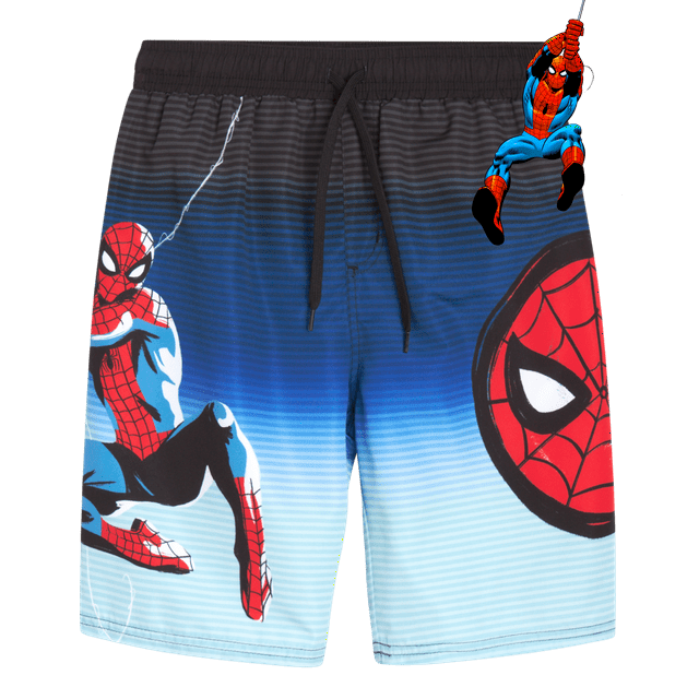 Marvel Spiderman Boys’ Swim Trunks – Spider-Man Swimsuit – UPF 50 ...