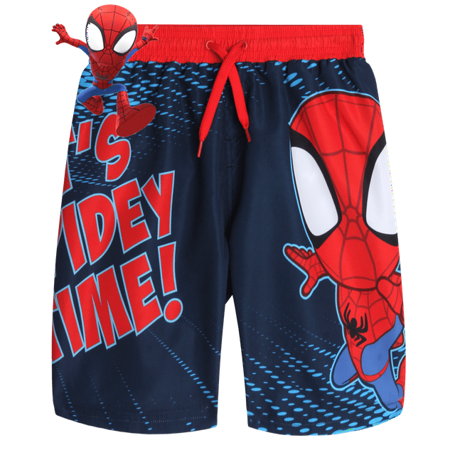 Marvel Spiderman Boys’ Swimwear, Bathing Suit Shorts, Toddler Quick Dry ...