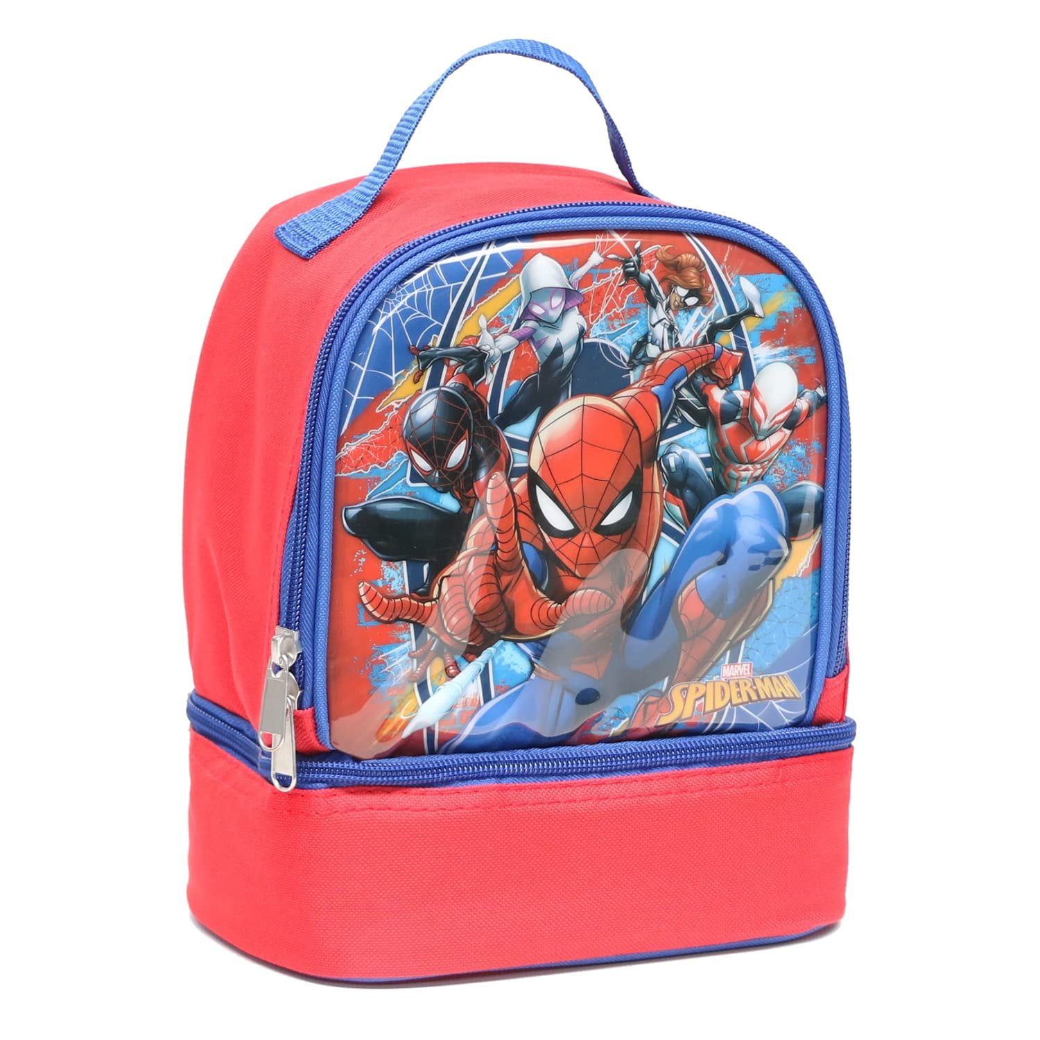 Marvel Spiderman Kids Snack Container, Dual Compartment Insulated Lunch ...