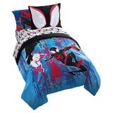 Marvel Spiderman Glitch Blue 7 Piece Queen Bed Set, Microfiber ...