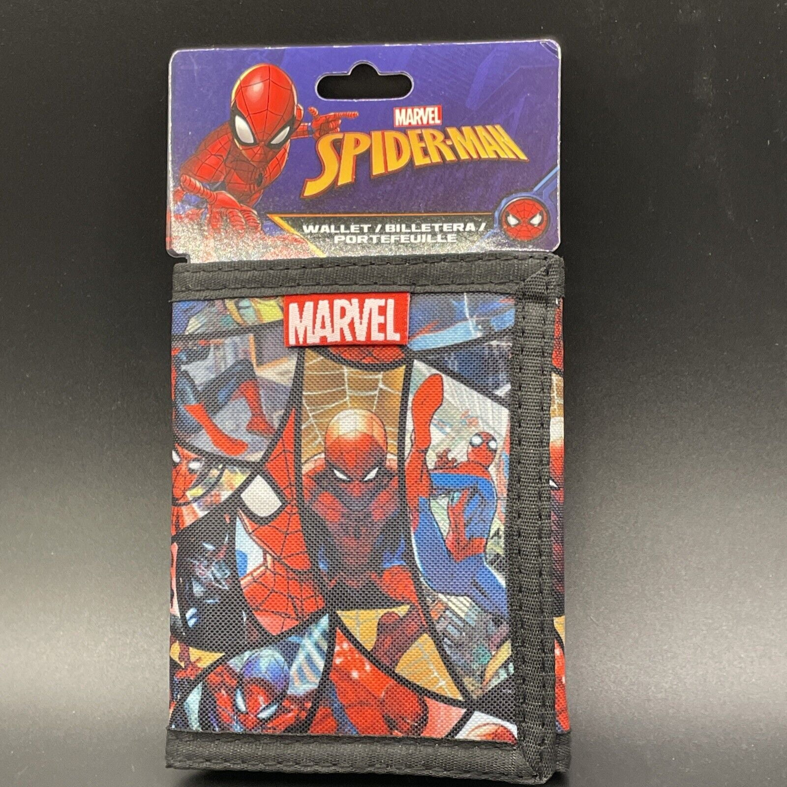 Spiderman Kids Trifold Wallet - Boys Polyester Wallet - Walmart.com