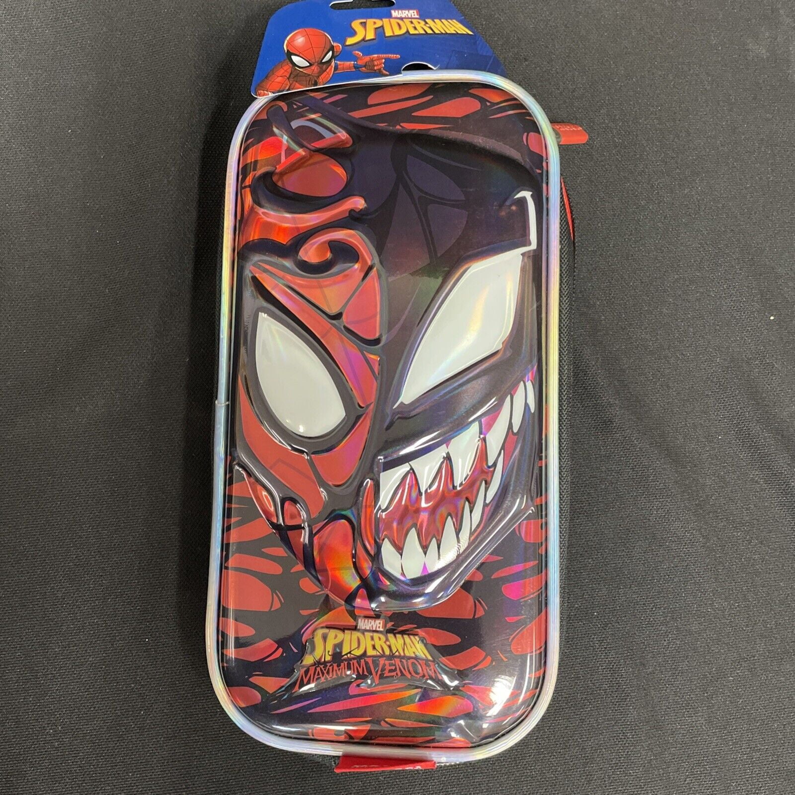 Marvel Spiderman Maximum Venom 3D 2 Zipper Large Pencil Case/Travel ...