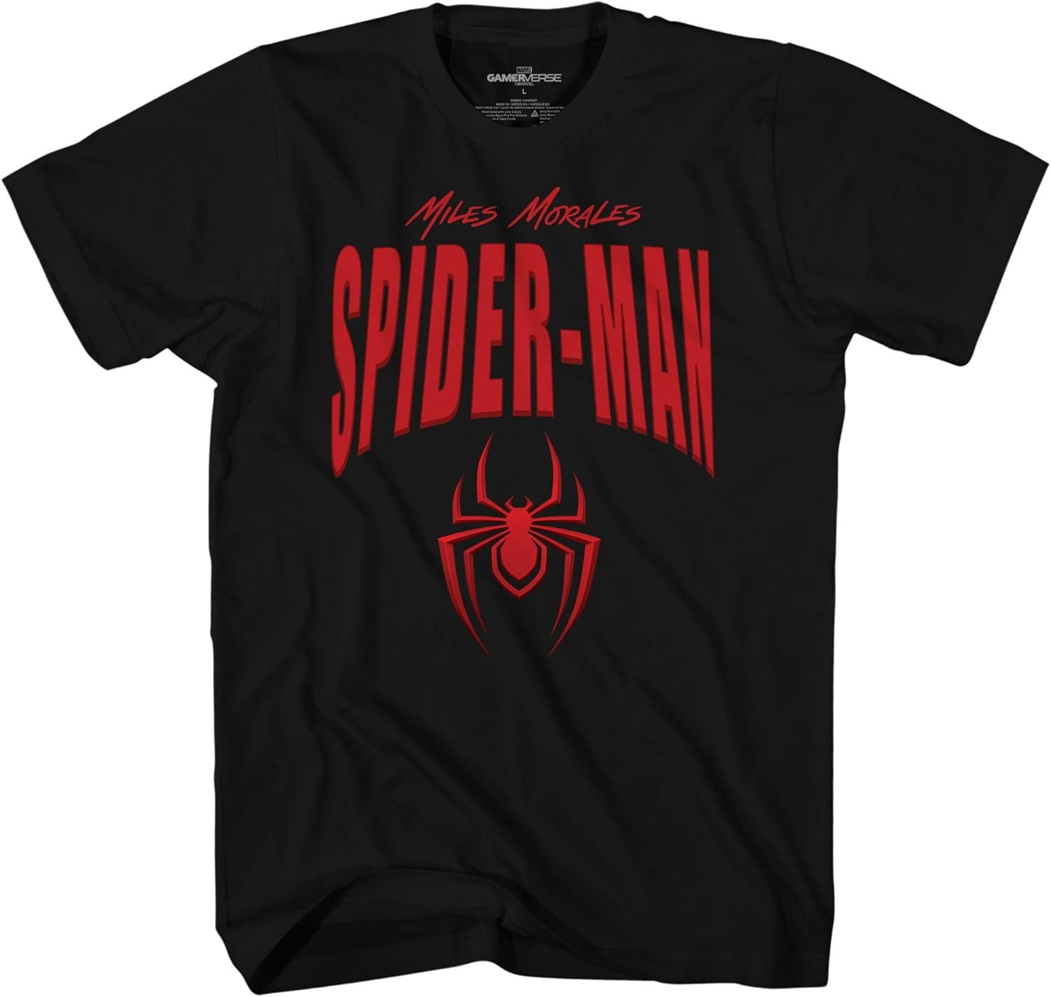 Marvel Spiderman Miles Morales Mens Short Sleeve T-Shirt - Walmart.com