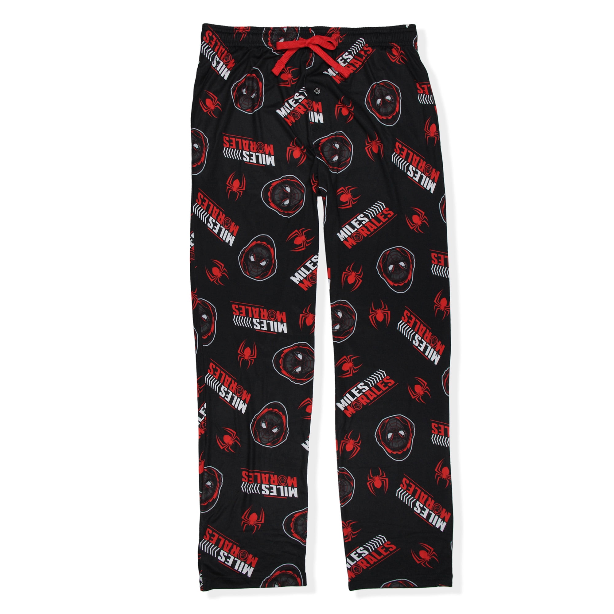Marvel Spiderman Miles Morales Pajamas Men's Allover Pattern Adult ...