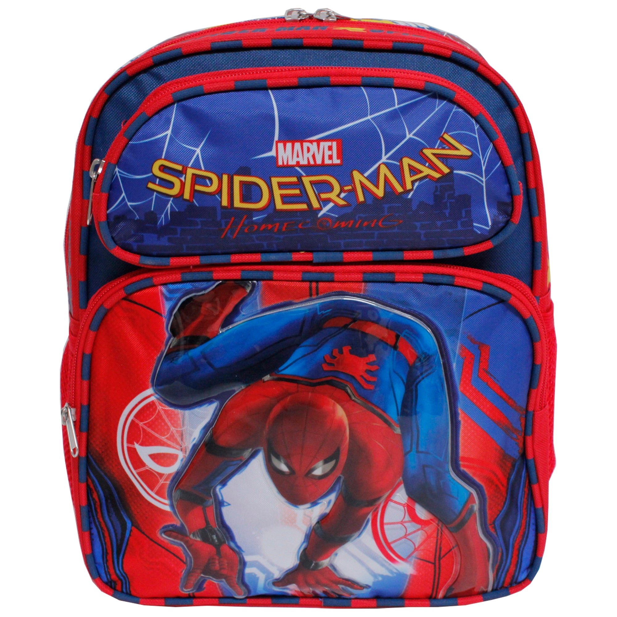 Marvel Spiderman Red & Blue Spider-Sign Small 12" Backpack - Walmart.com