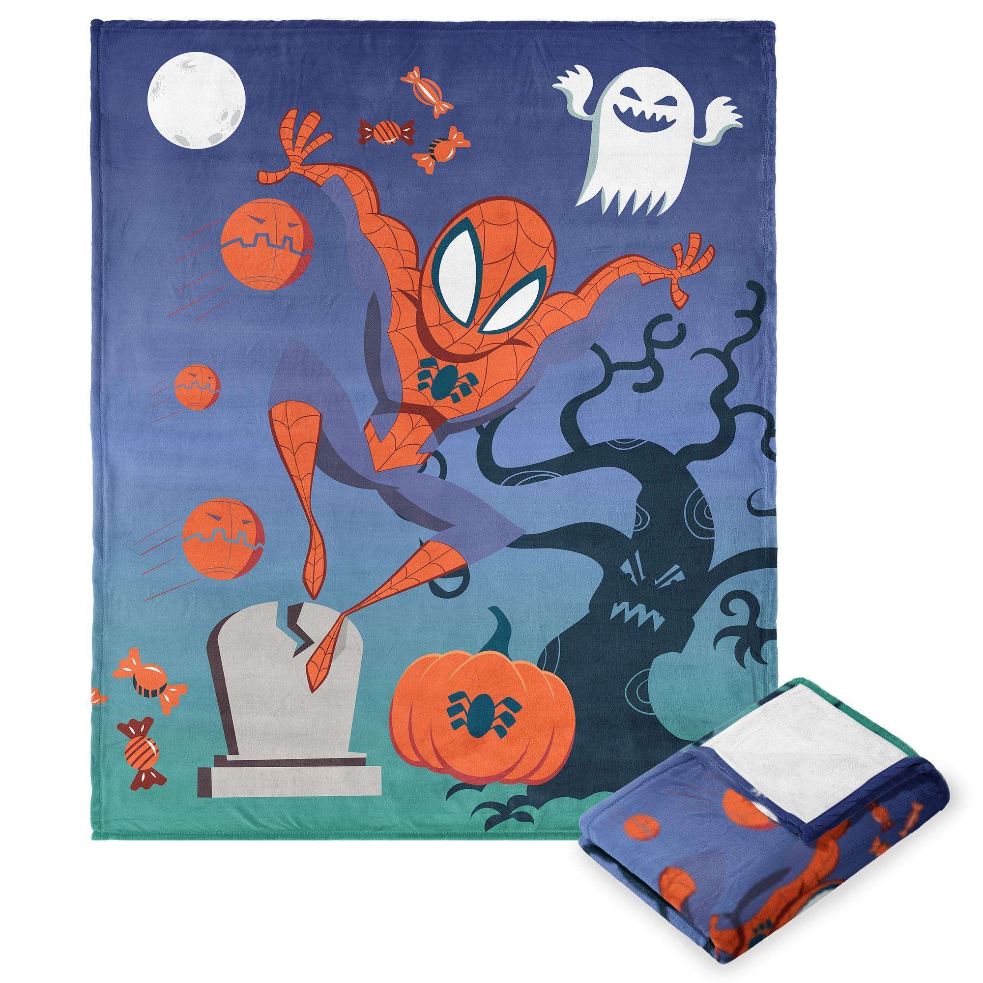 Marvel Spiderman Scary Scene Kids Silk Touch Throw Blanket - Walmart.com