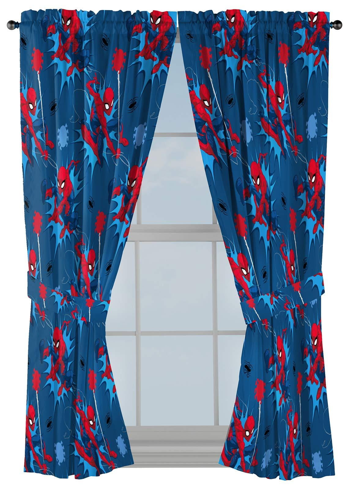 Marvel Kids Room Curtains, Spidey Daze 2 Panels 63 Inch Long - Walmart.com