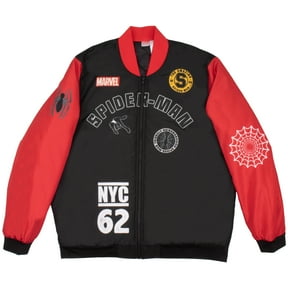 Marvel Spiderman Varsity Bomber Jackets for Boys Spider-Man Logo ...