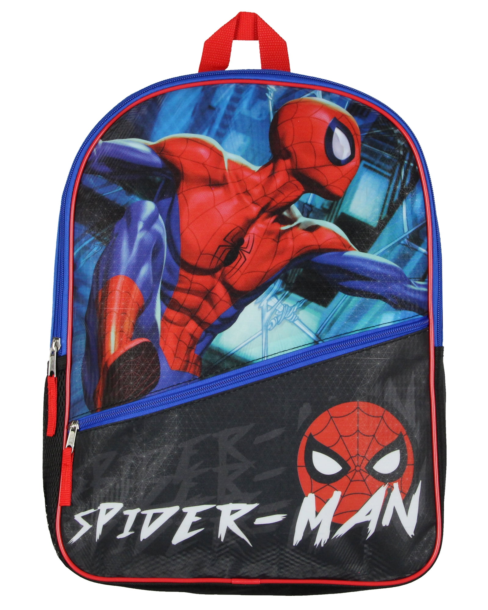 Marvel Spiderman Web Shooting Stance 16" Two Panel School Travel ...