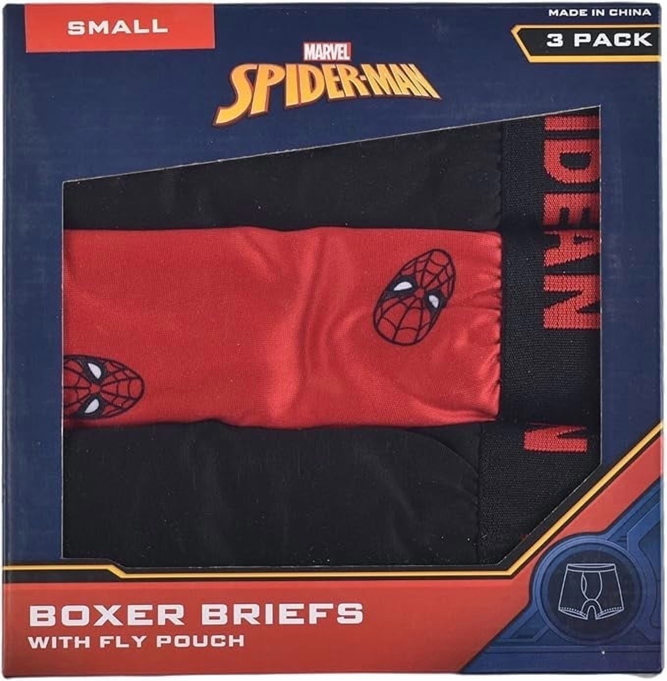 Marvel Spiderman by Briefly Stated Men's 3-Pack Comfort Boxer Briefs ...