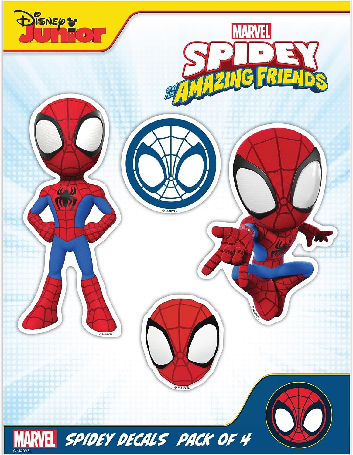 Marvel Spidey and His Amazing Friends Decals - Set of 4 Vinyl Stickers ...