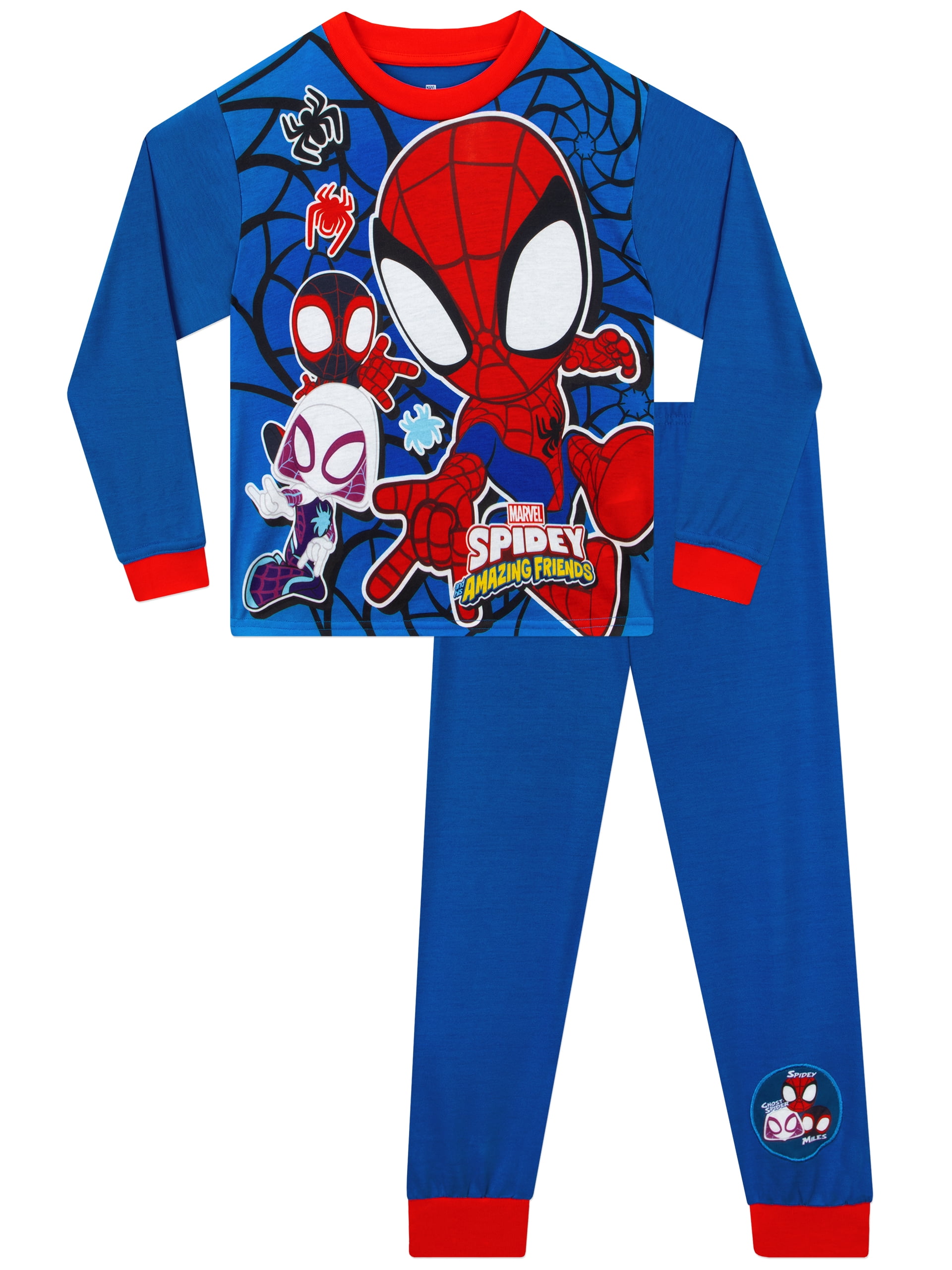 Marvel Spidey And His Amazing Friends Boys Pajamas Blue Sizes 3T - 8 ...