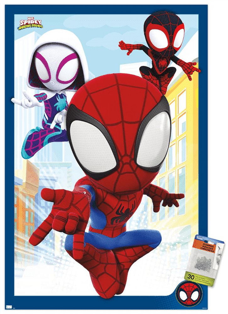Marvel Spidey And His Amazing Friends - Group Wall Poster with Pushpins ...