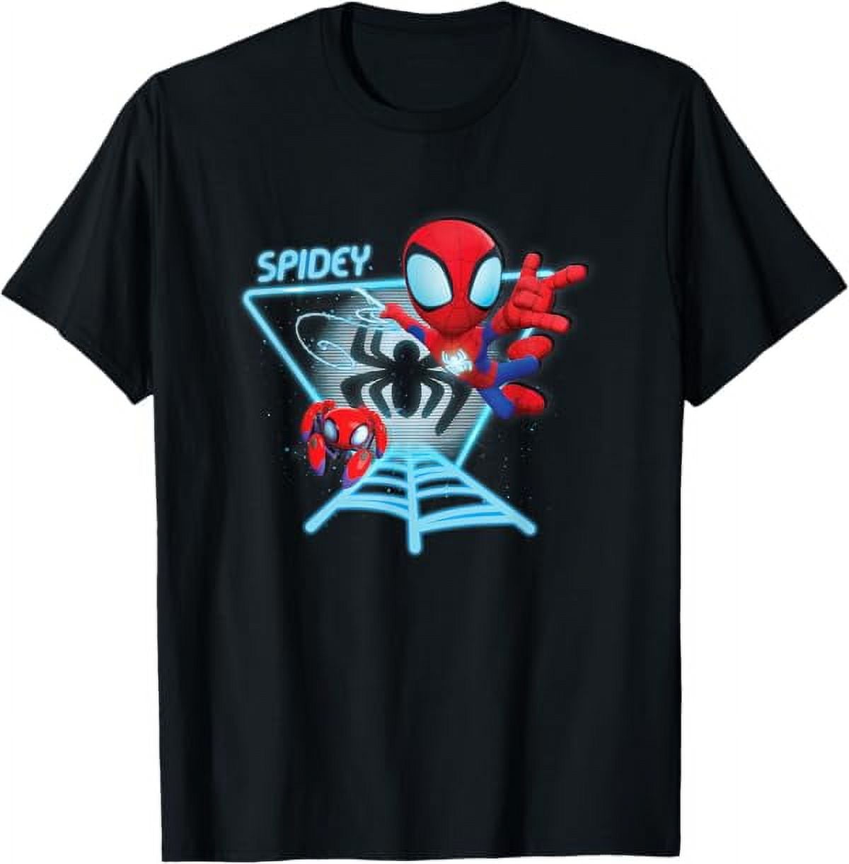 Marvel Spidey And His Amazing Friends Spidey Hologram T-Shirt - Walmart.com