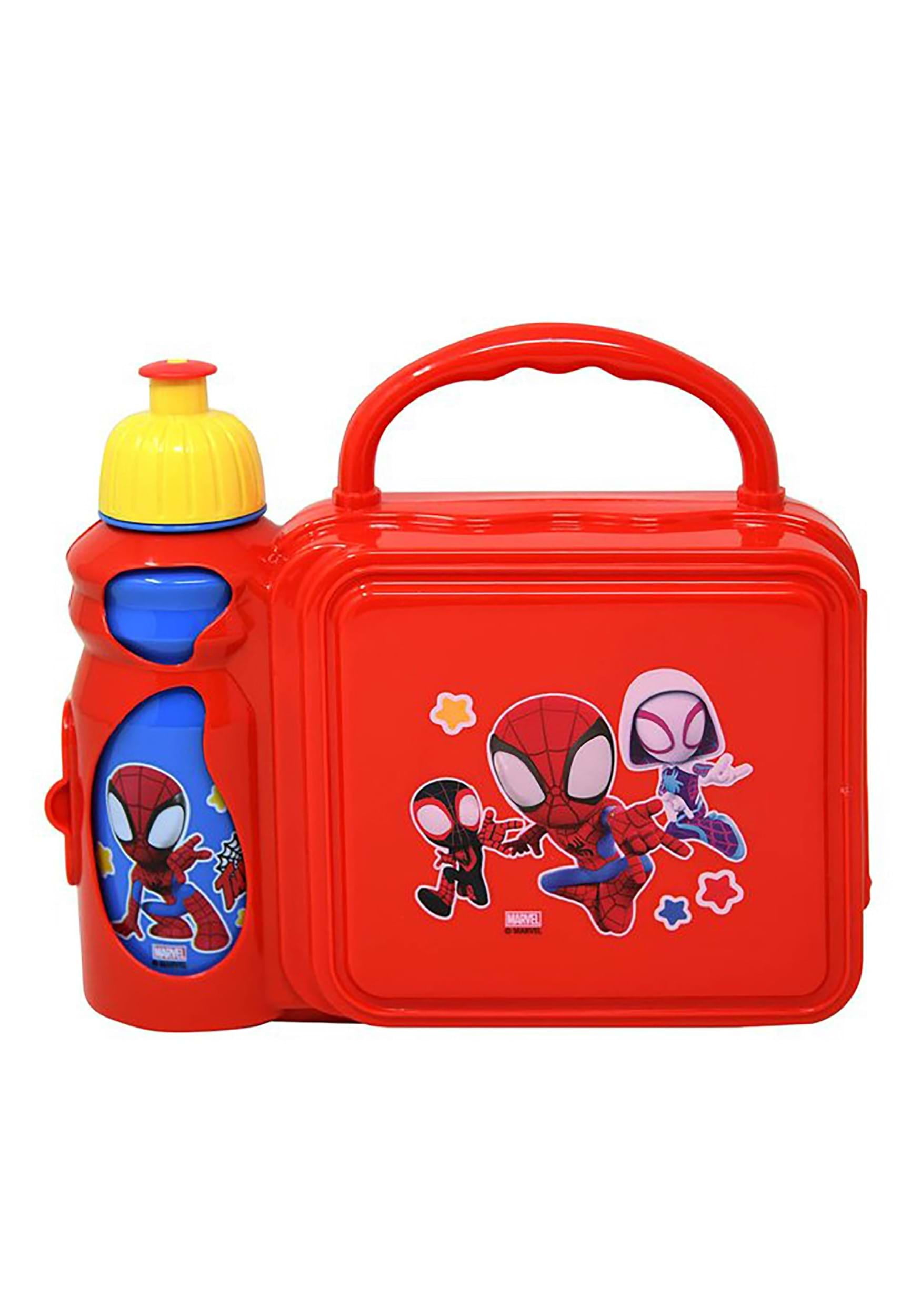 Marvel Spidey & Friends Kids Combo Hard Top Lunch Box with Pull Out ...