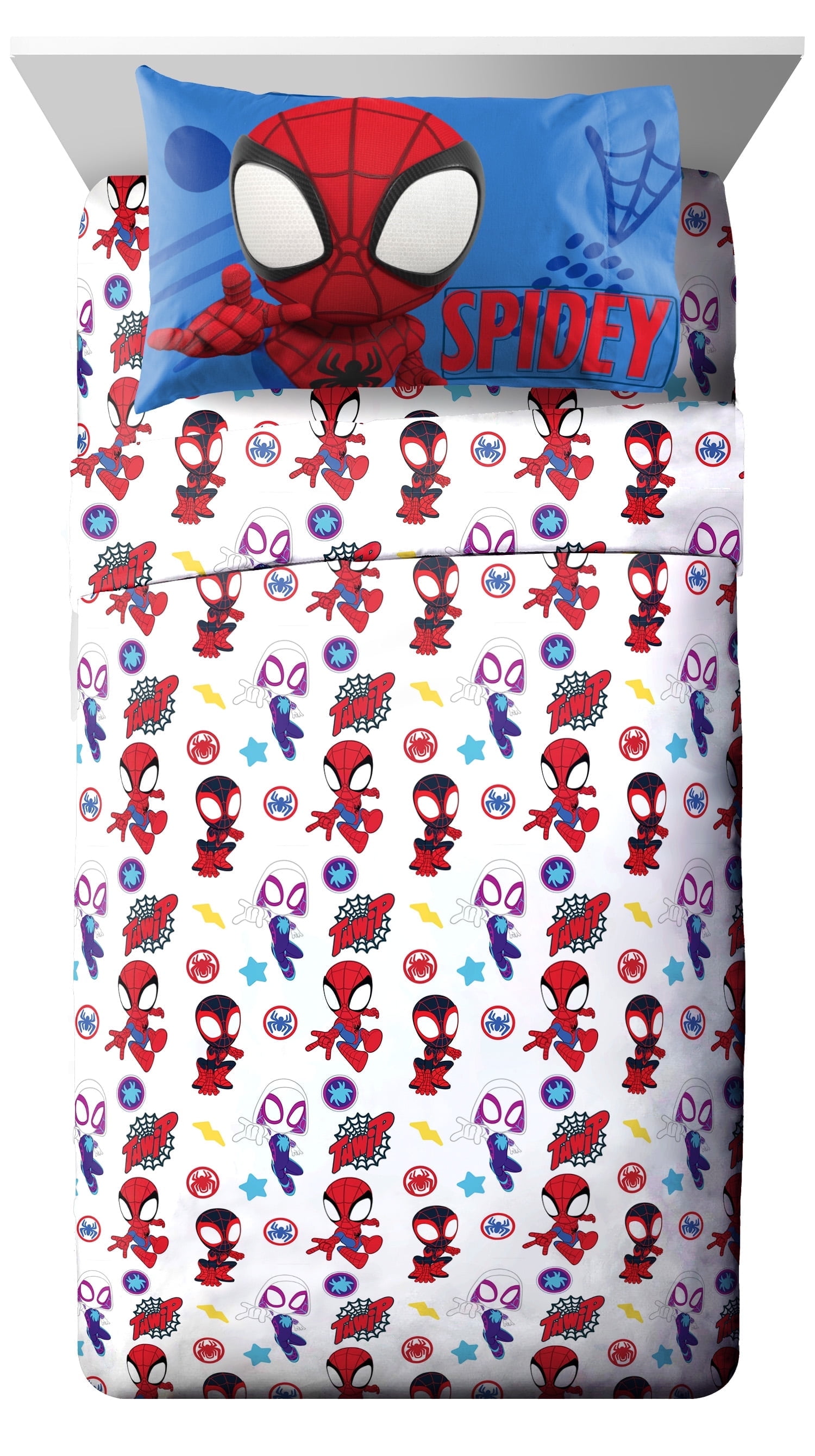 Free Shipping! Marvel Spidey & His Amazing Friends Kids Sheet Set 4 ...