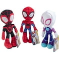 "Marvel Spiderman Soft Stuffy 8"" Plush Set - Spiderman, Miles Morales ...