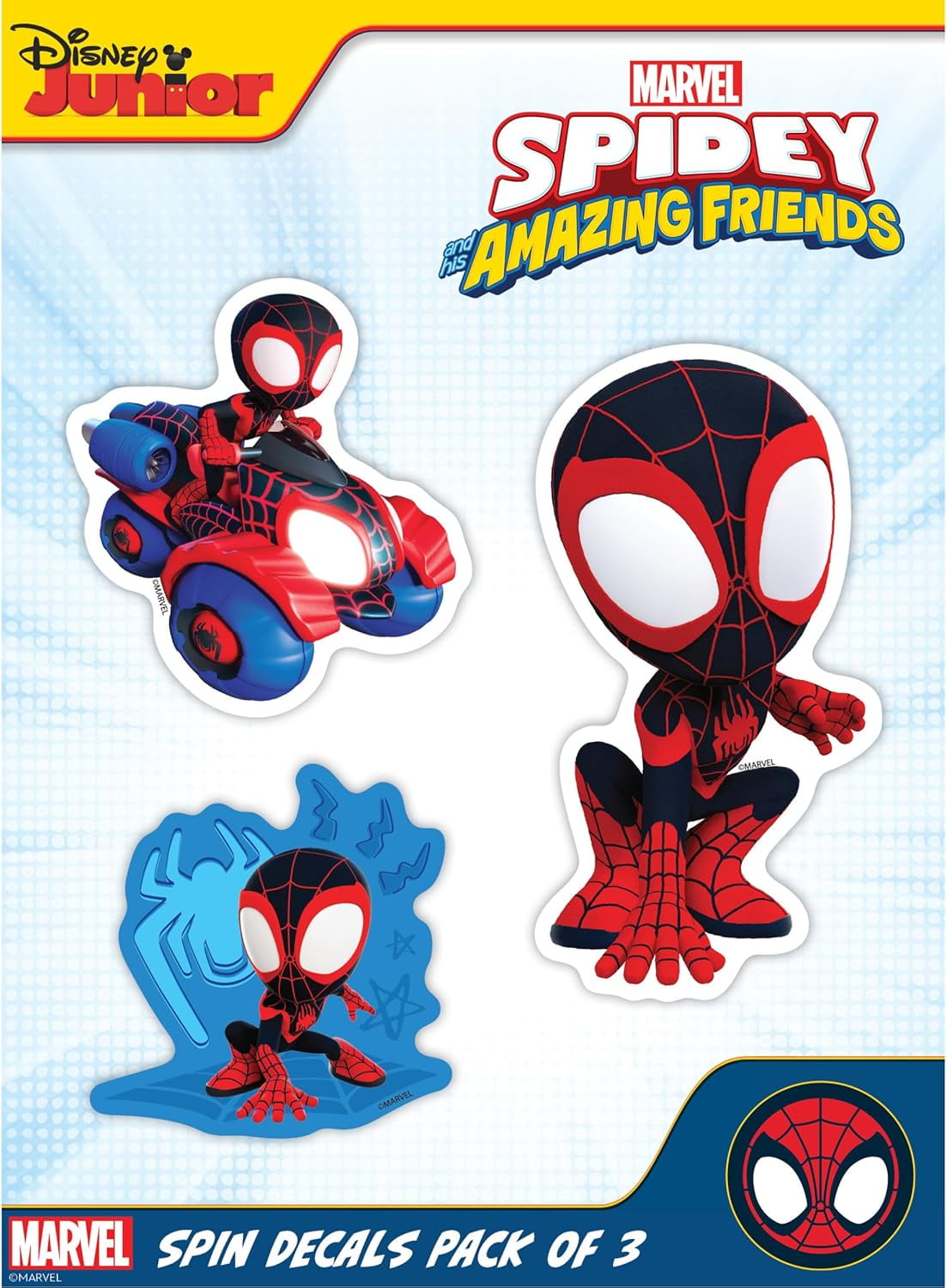 Marvel Spidey and His Amazing Friends Decals - Set of 3 Miles Morales ...