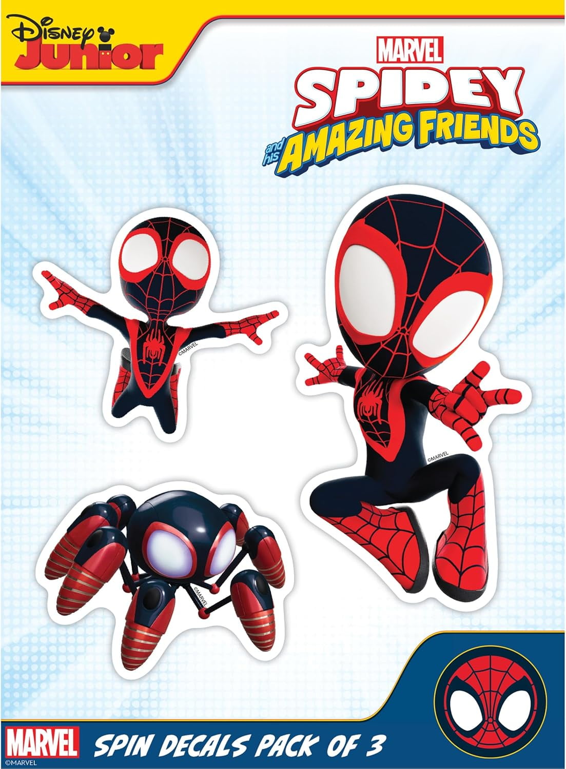 Marvel Spidey and His Amazing Friends Decals - Set of 3 Miles Morales ...