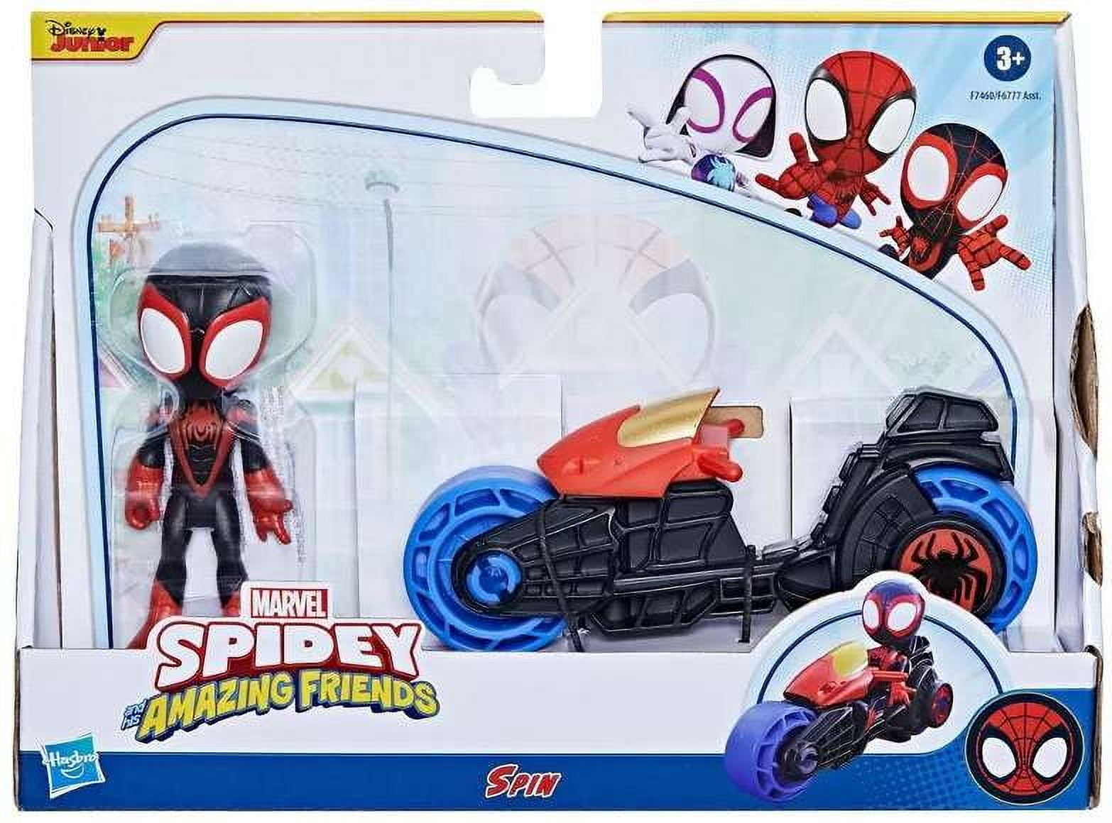 Marvel Spidey & His Amazing Friends Miles Spin Morales Vehicle & Figure ...