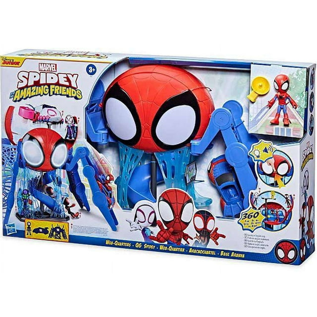 Marvel Spidey & His Amazing Friends Web-Quarters Playset - Walmart ...
