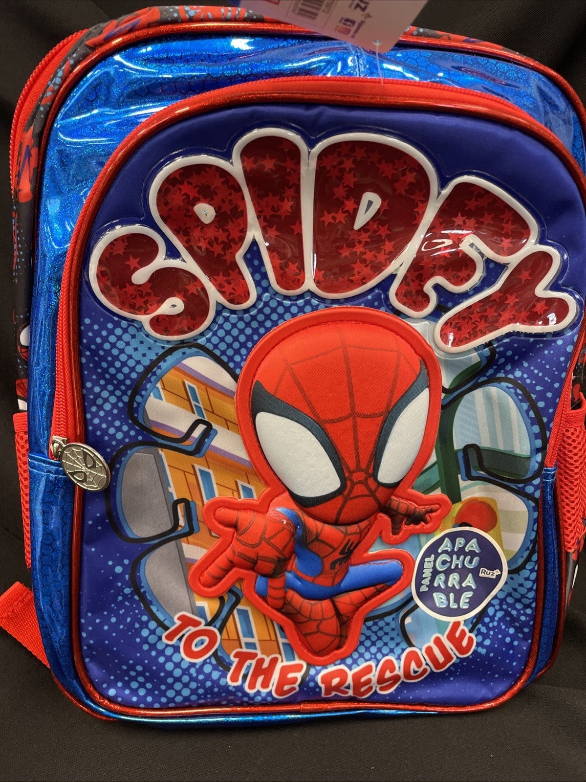 Marvel Spidey To The Rescue 3D 2 Zipper Adjustable Strap Backpack ...