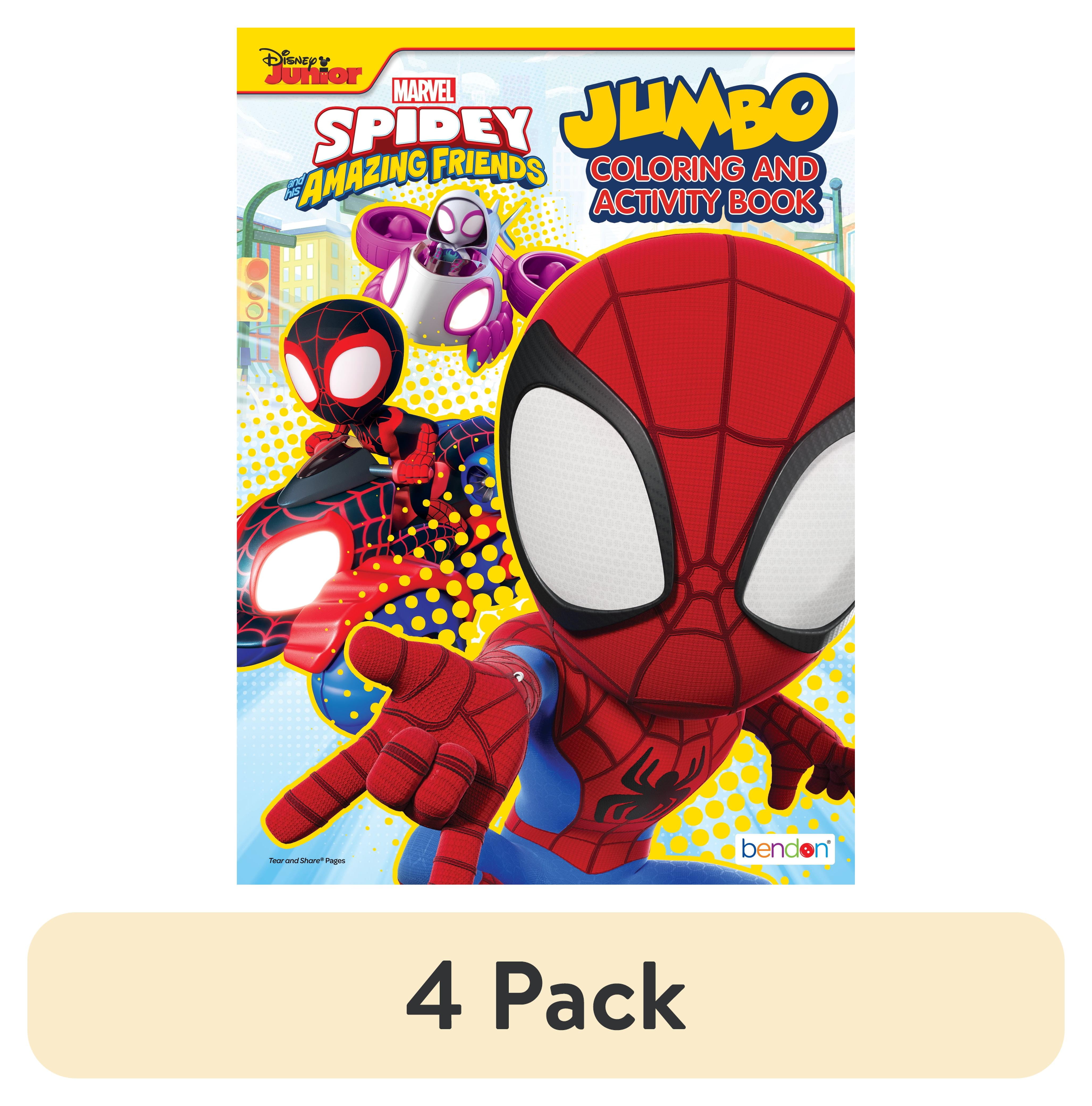 (4 pack) Marvel Spidey and His Amazing Friends 64 Page Coloring Book ...