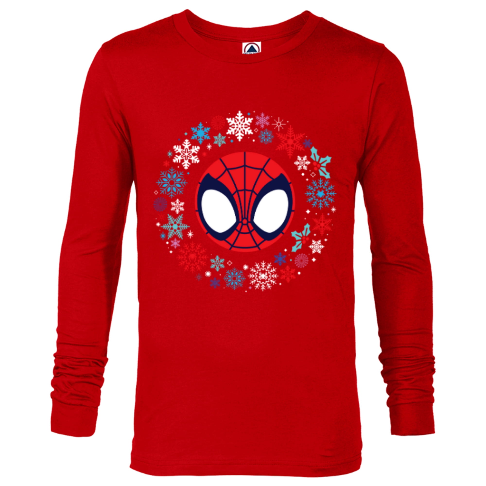 Marvel Spidey and His Amazing Friends Christmas Wreath - Long Sleeve T ...