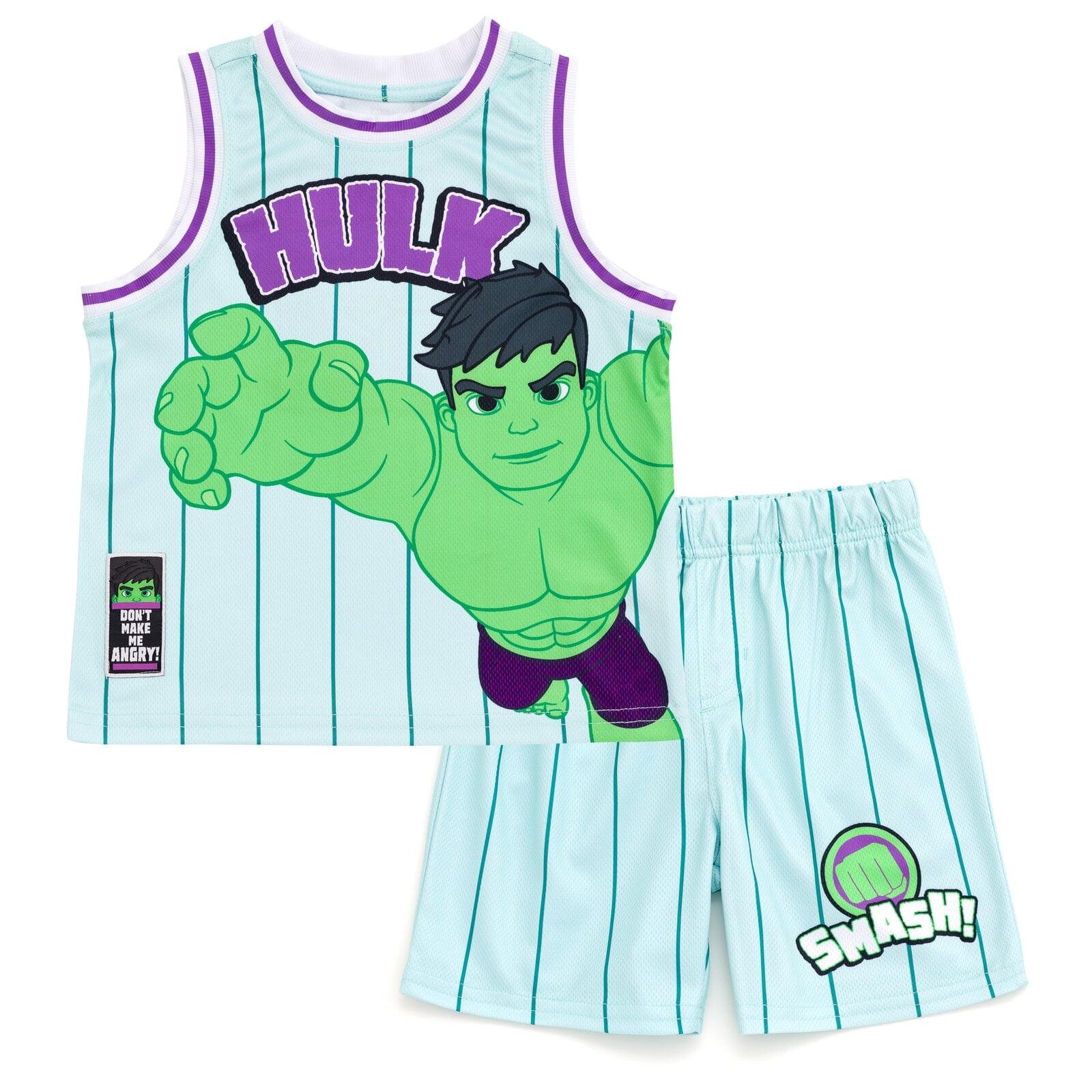 Marvel Spidey and His Amazing Friends Hulk Mesh Jersey Athletic Tank ...