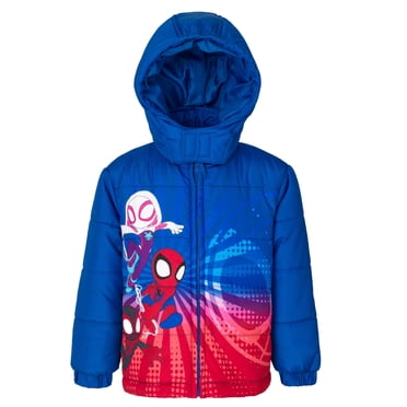Marvel Avengers Spider-Man Boys' Reversible Sherpa Fleece Jacket (2T-20 ...