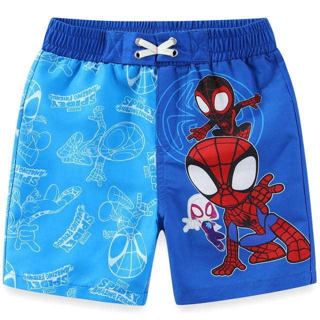 Marvel Spidey and His Amazing Friends UPF 50+ Swim Trunks Bathing Suit ...