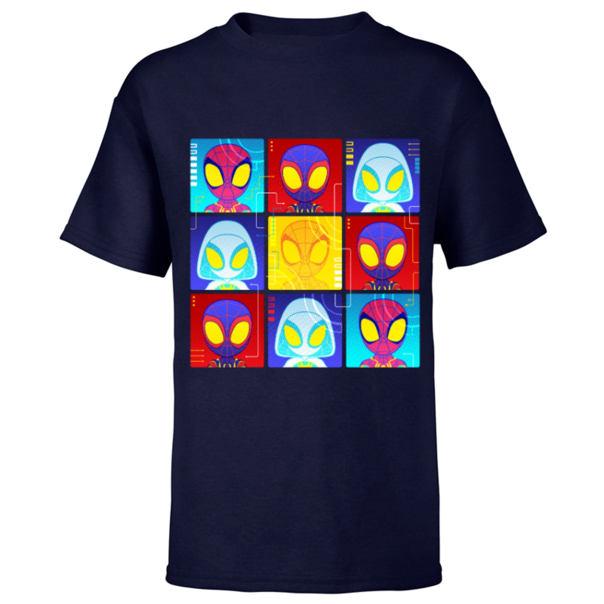 Marvel Spidey and His Amazing Friends Web-Spinners Face Grid - Short ...