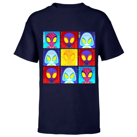 Marvel Spidey and His Amazing Friends Web-Spinners Face Grid - Short ...