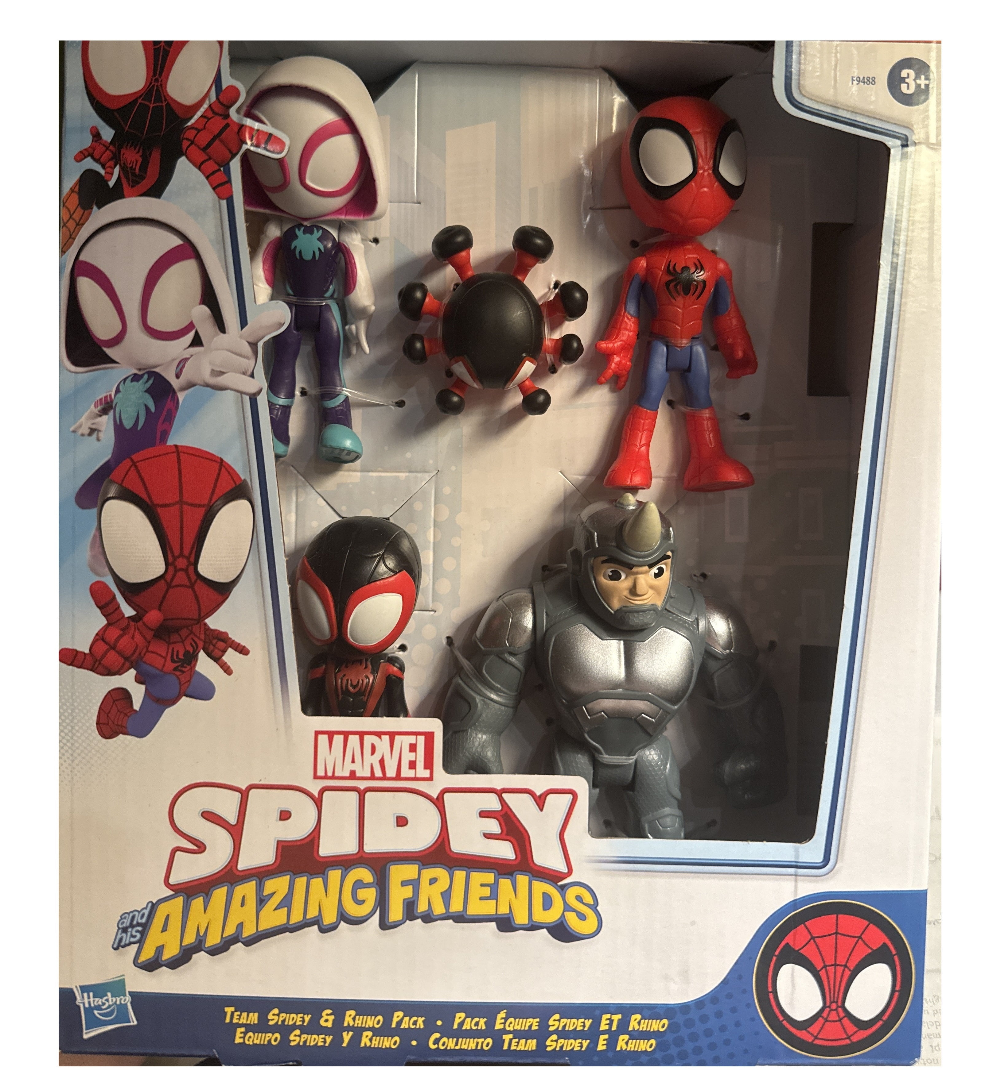 Marvel Spidey and his Amazing Friends - Team Spidey & Rhino Pack (5 ...