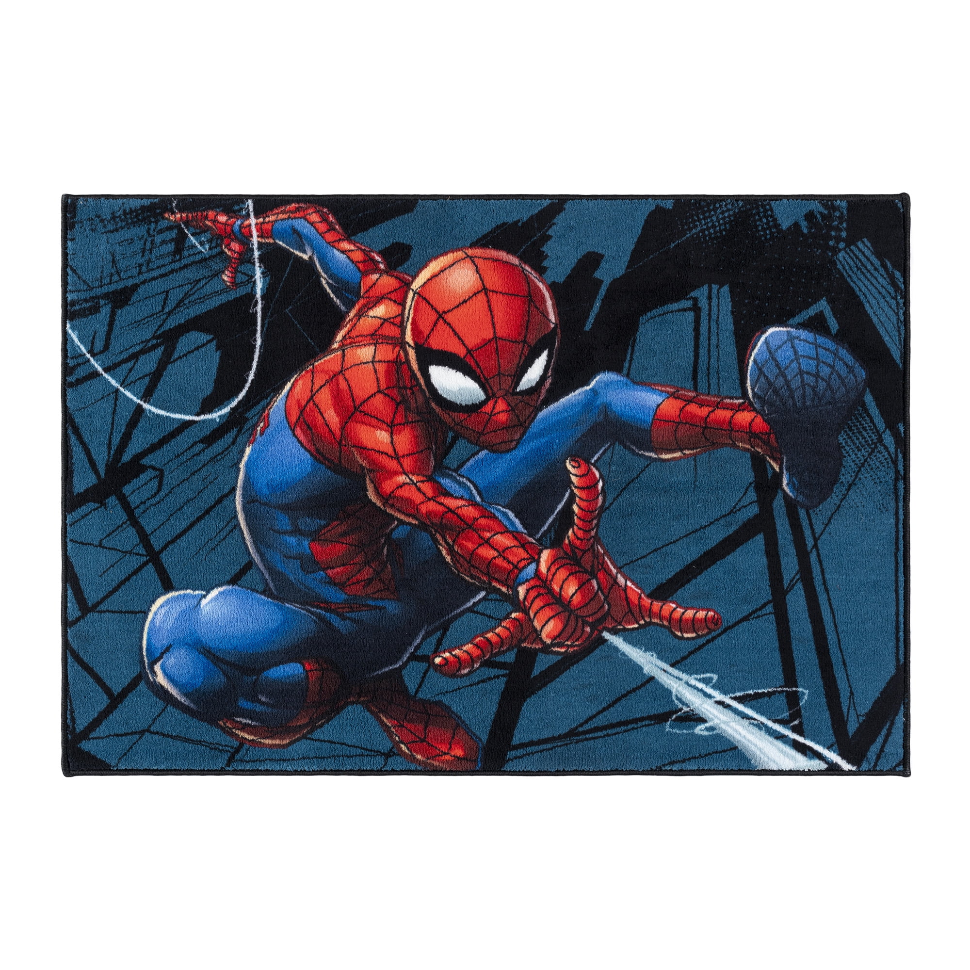 Marvel Spider-Man Red Blue Multicolored Printed Polyester Easy-Care ...