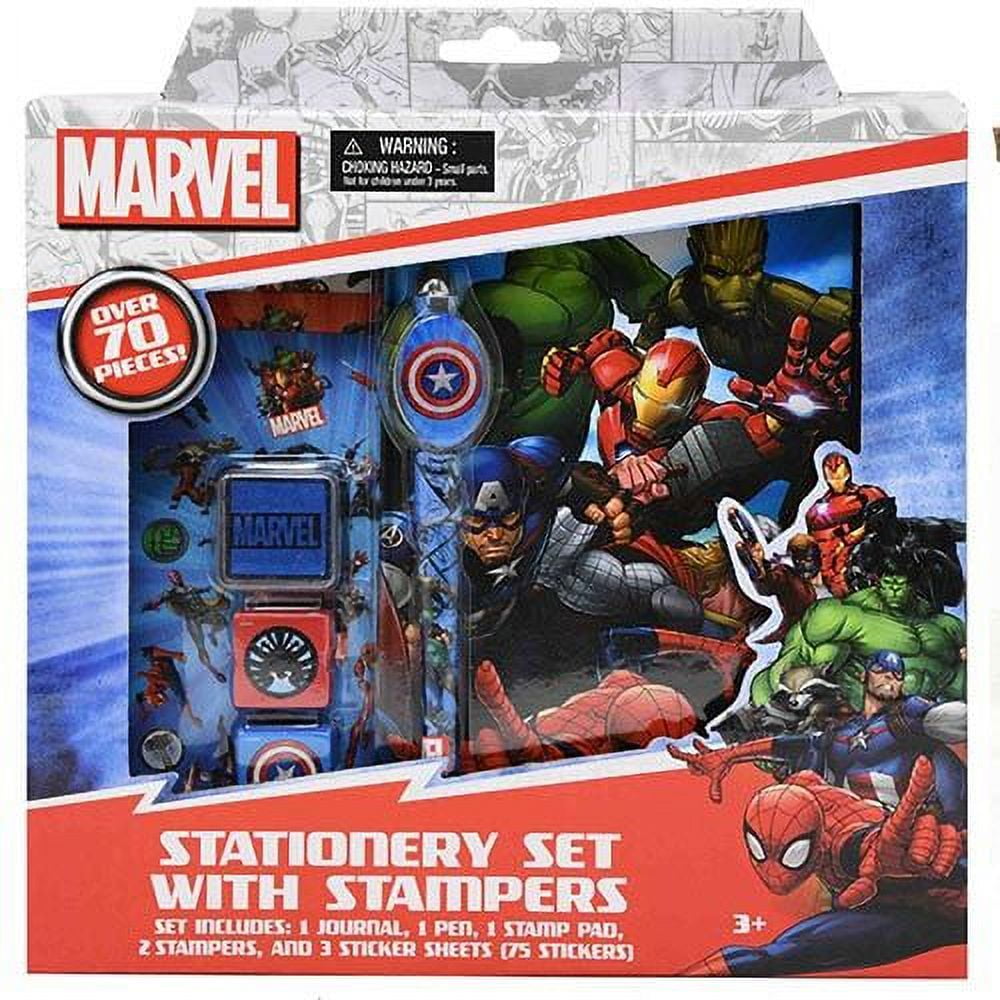 Marvel Stamper Set (JOURNAL, PEN, STICKER SHEET & STAMPERS) - Walmart.com