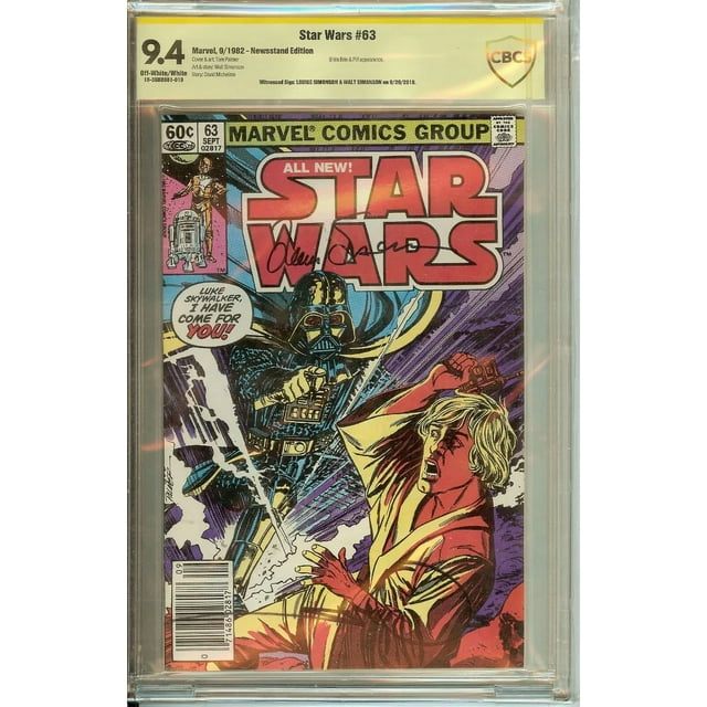 Marvel Star Wars #63 CBCS 9.4 NM Signed Louise and Walt Simonson ...
