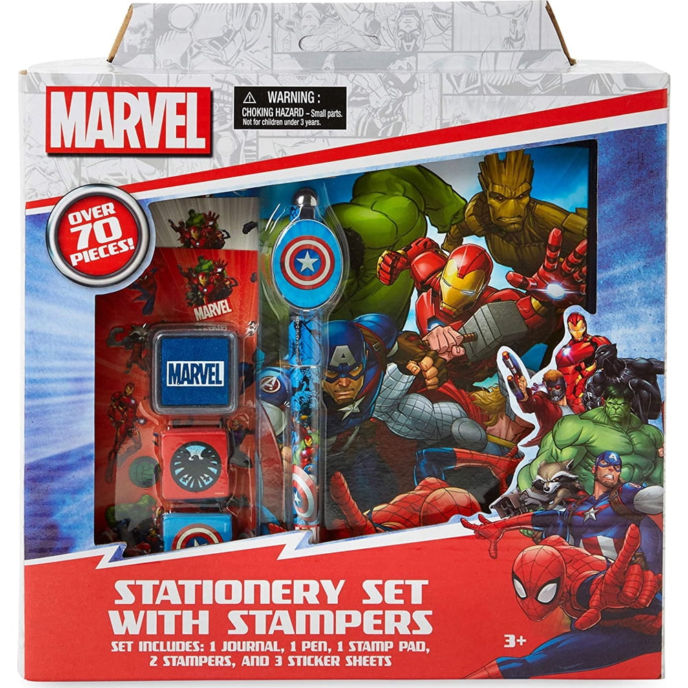 Marvel Stationery Set with Stampers - Walmart.com